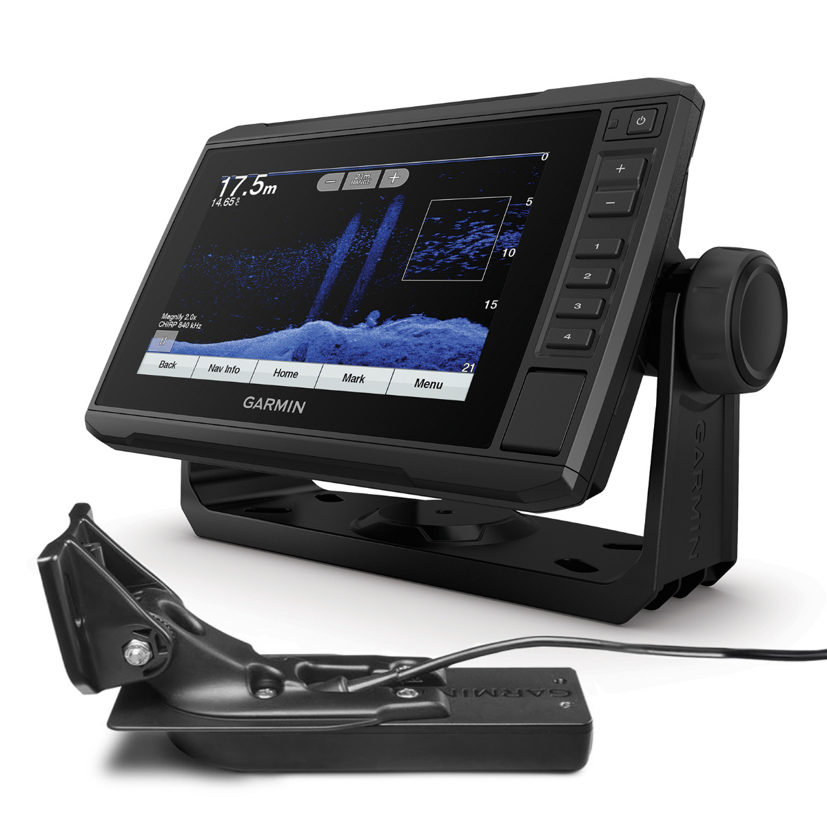 Garmin ECHOMAP UHD 72cv 7" kartplotter med ekkolodd inkludert giver ...
