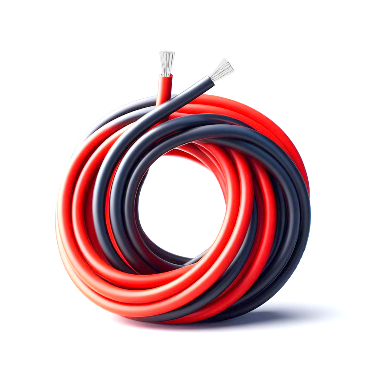 Kabel fortinnet sort/rød - Seatronic