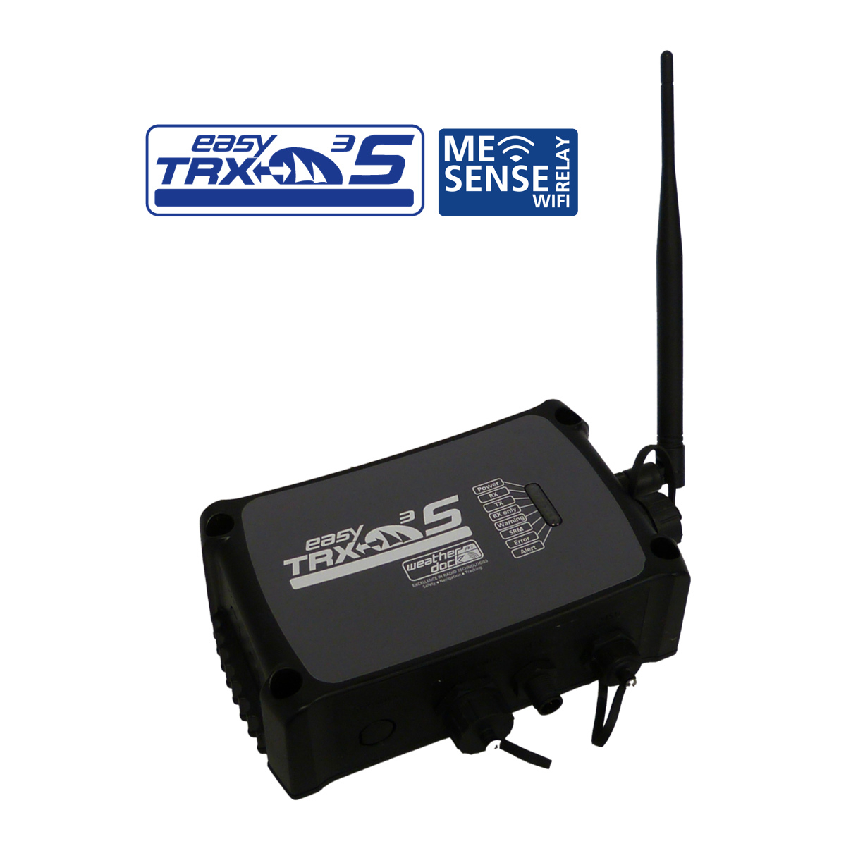 Weatherdock easyTRX3-S AIS SOTDMA sender/mottaker m/Me Sense båtovervåking og Wi-Fi - Seatronic