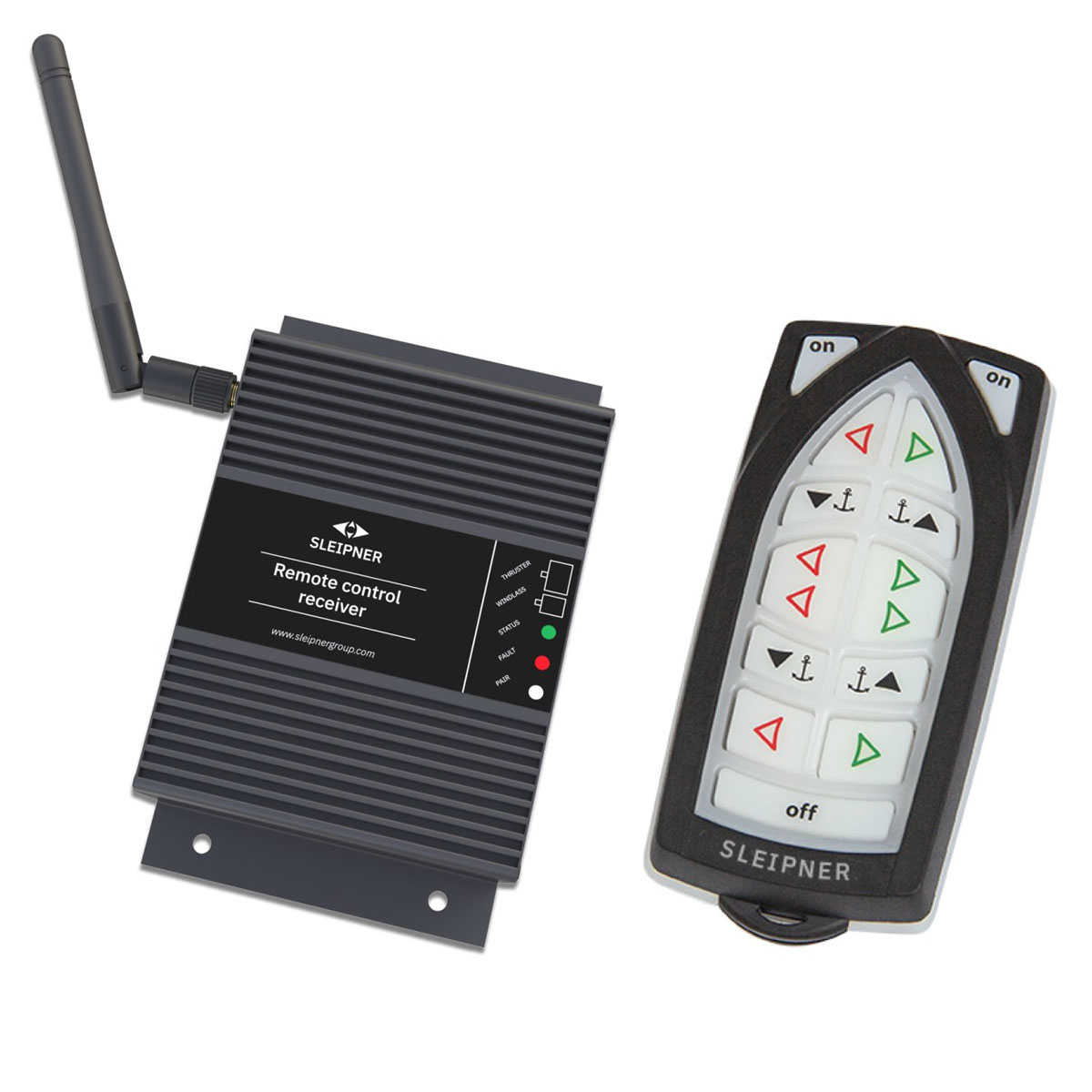 Side-Power RC-23E fjernkontrollkit for 2 ankervinsjer og 2 ...