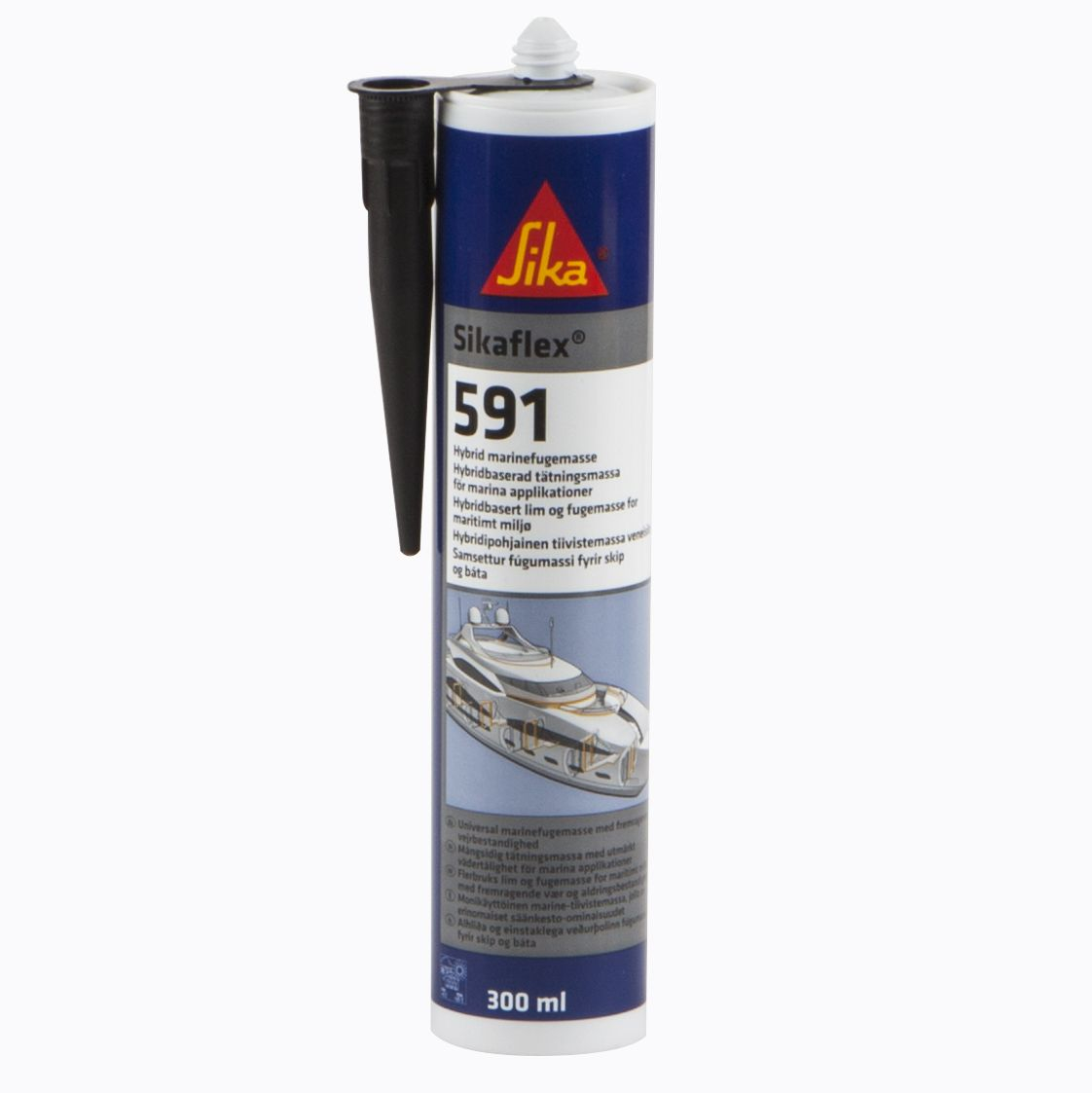 Sikaflex 591 300ml tetningsmasse (sort) - Seatronic