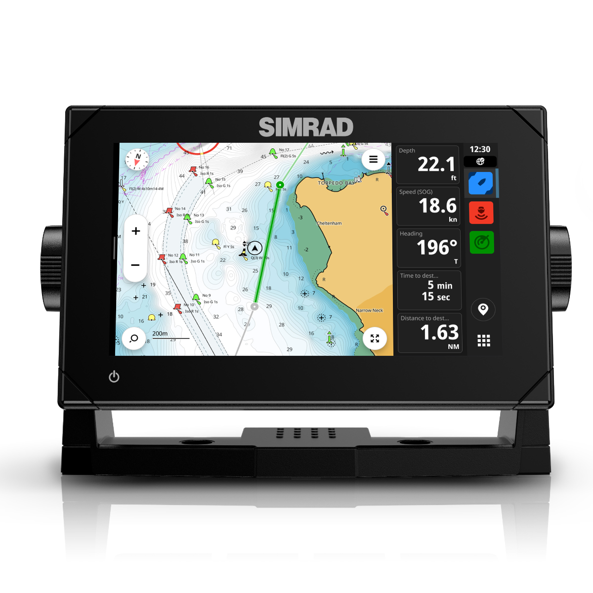 Simrad NSX 3007 7" kartplotter med ekkolodd - Seatronic