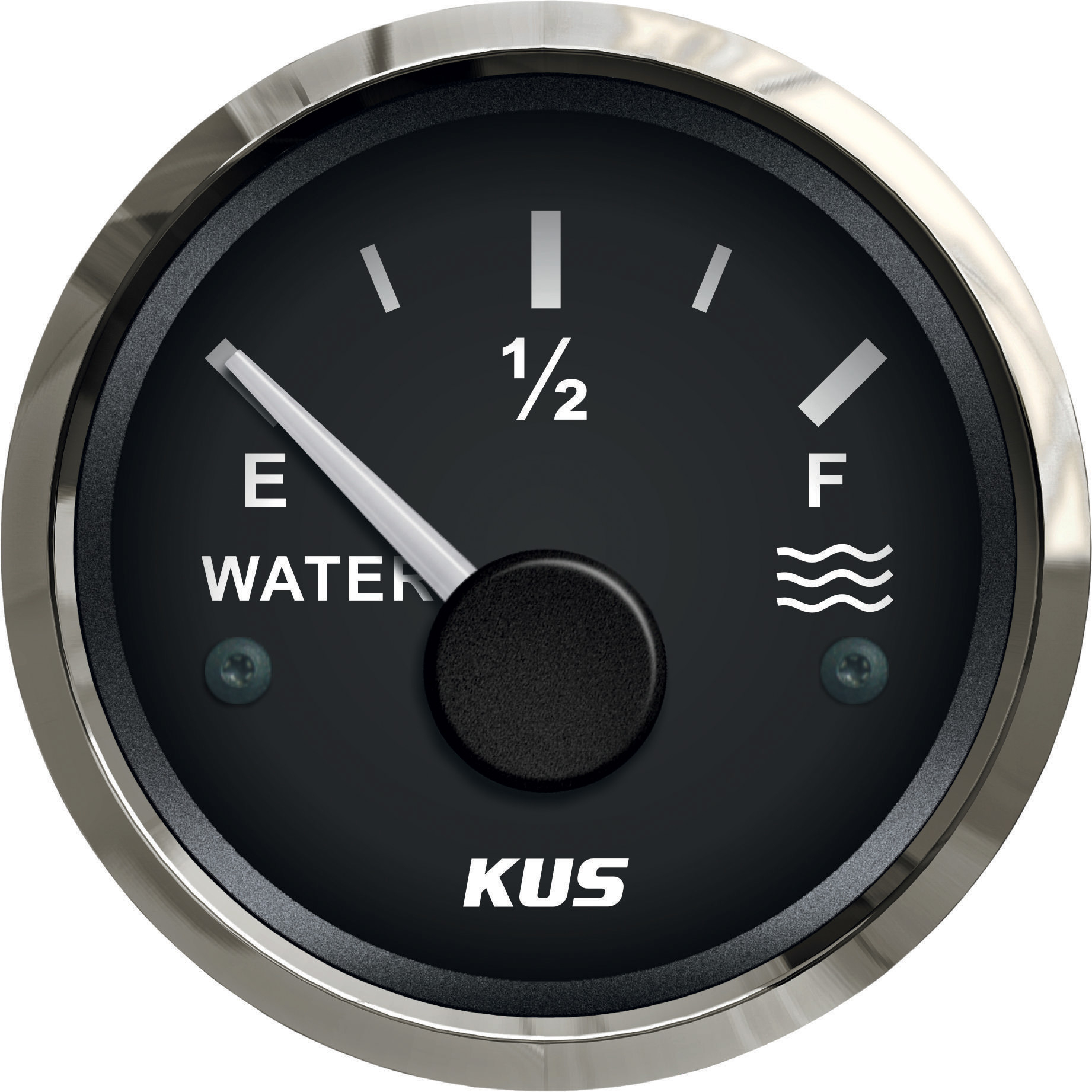 KUS Instruments NMEA2000 vanntankmåler Ø52mm (sort/rustfri) - Seatronic
