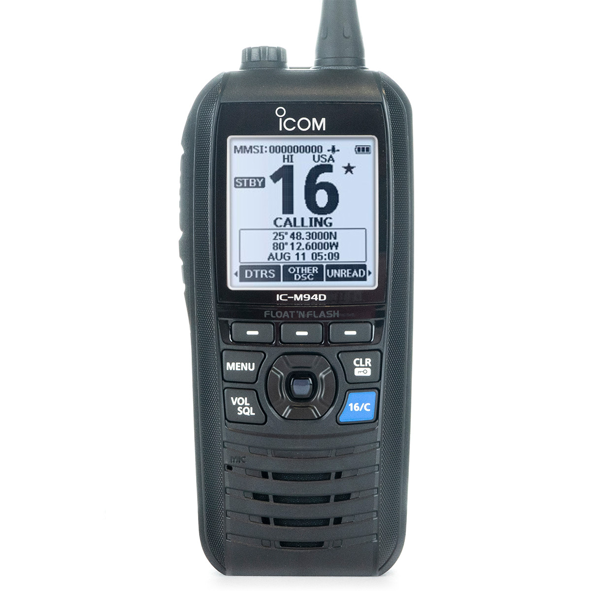 ICOM IC-M94D håndholdt VHF med AIS, GPS og DSC - Seatronic