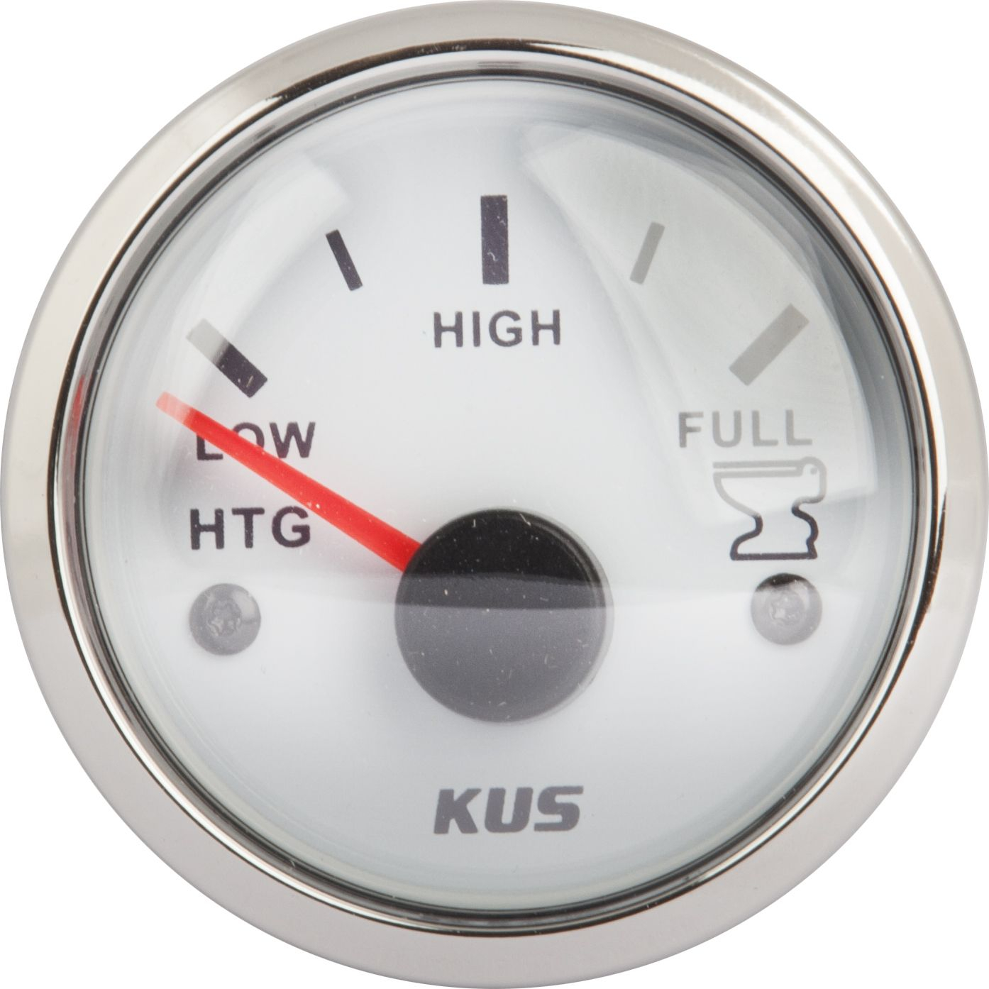 KUS Instruments analog septikmåler Ø52mm (hvit/rustfri) - Seatronic